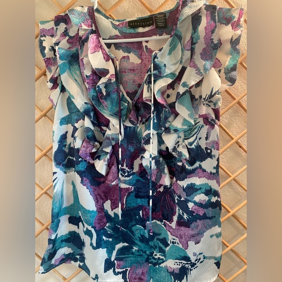 attention | Tops | Attention Tank Blouse | Poshmark